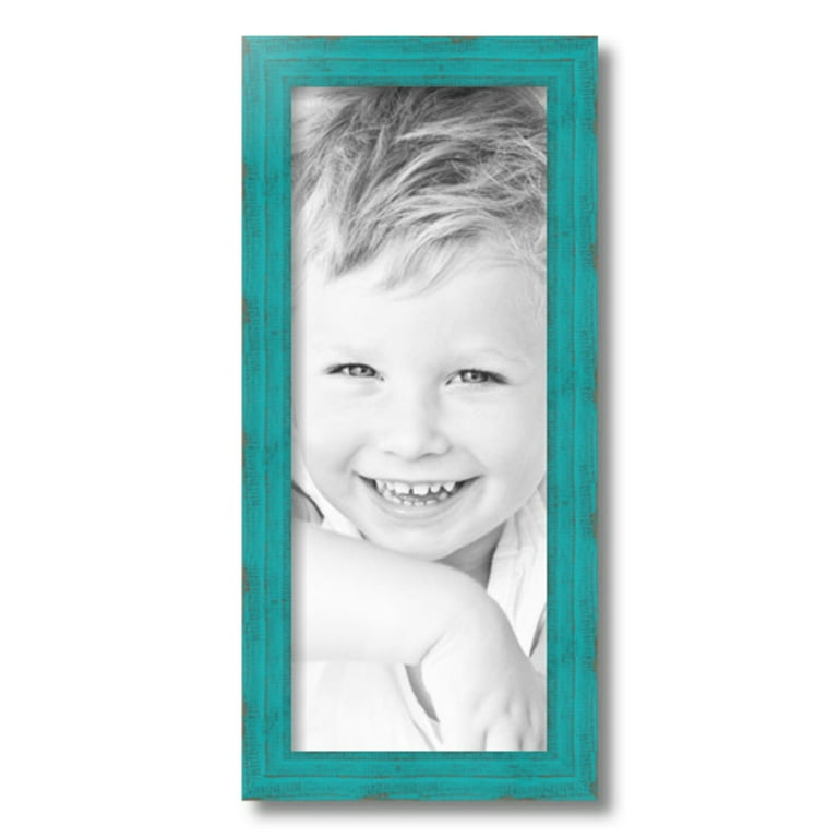 ArtToFrames 8 x 20 Turquoise Picture Frame 8x20 inch Blue Wood Poster Frame WOM 4588 2 Pack Walmart