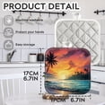 Bahomeck Heat Resistant Hot Pads 4 Pack Stunning Sunset On The Beach ...