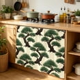 Cabinet Curtain 35''W x 35''L,Bonsai Tree Under Sink Curtain Drapes ...