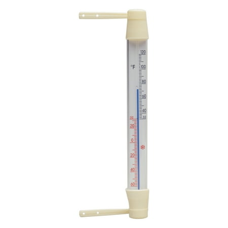Outdoor Window Frame Thermometer 8 inch tall White Plastic - Walmart.com