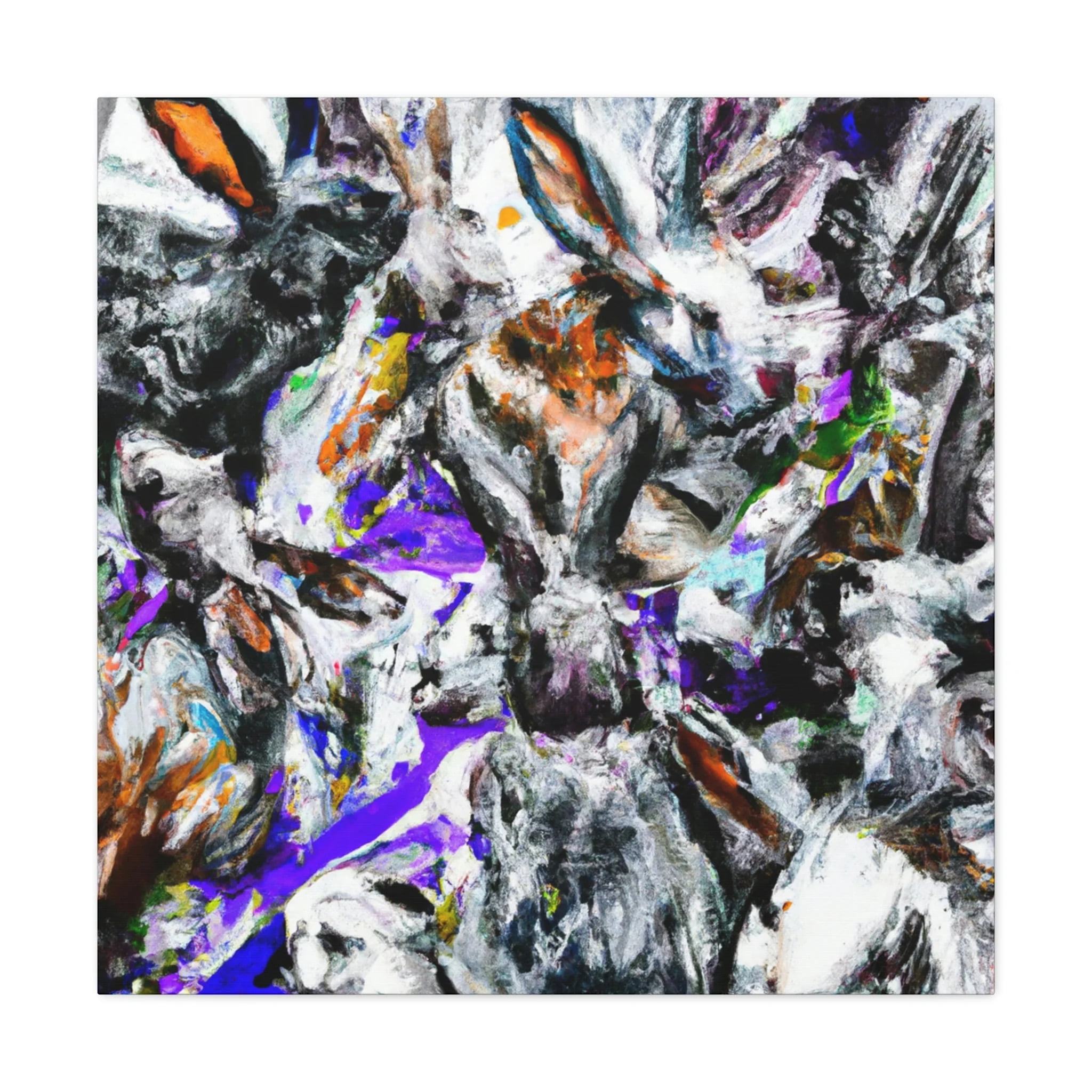 Rabbit's Realism Surrealism - Canvas - Walmart.com