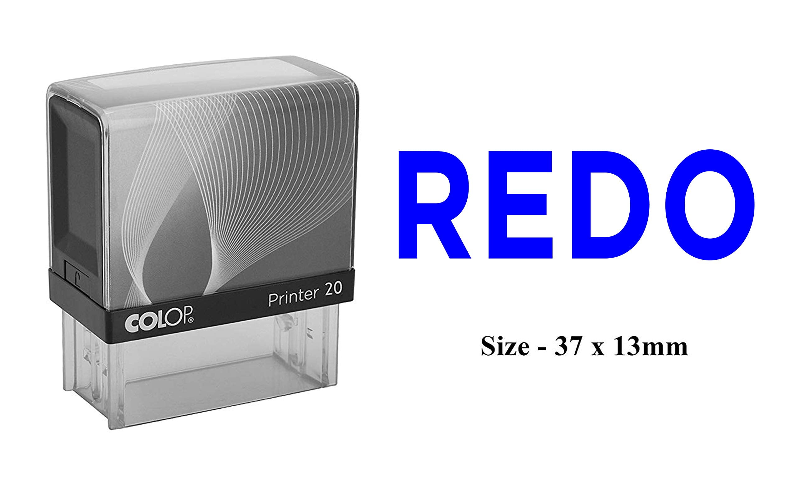 PrintValue Redo Customized Self Inking Rubber Stamp Colop Printer 20 ...