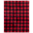 Throw Flannel Printed Ribbed 48X60 Red Plaid - Walmart.com