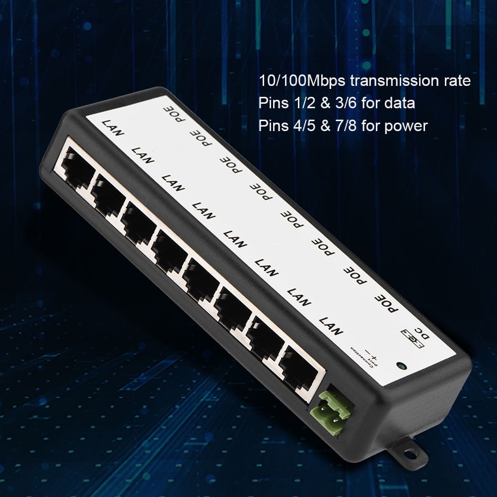 Powerline Adapter Jeirdus 24V PoE Injector - IEEE 802.3af Compliant For ...