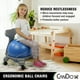 CanDo Plastic Ball Stool - Inflatable Ergonomic Exercise Ball Chair ...