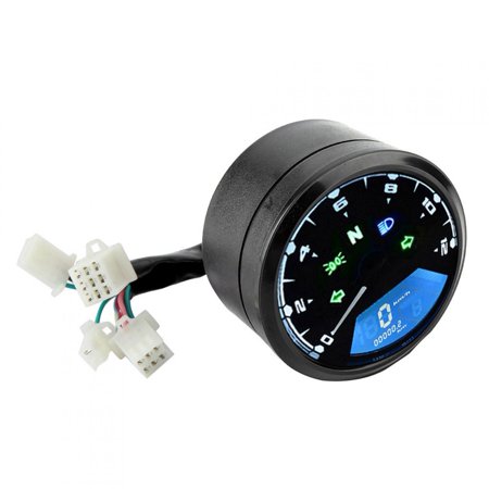 Black LCD Gauge Tachometer , Digital Speedometer, Anti-Shock Multi ...