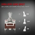 Waterproof Momentary Toggle Switch 12V DC 20A Heavy Duty Marine SPDT ...