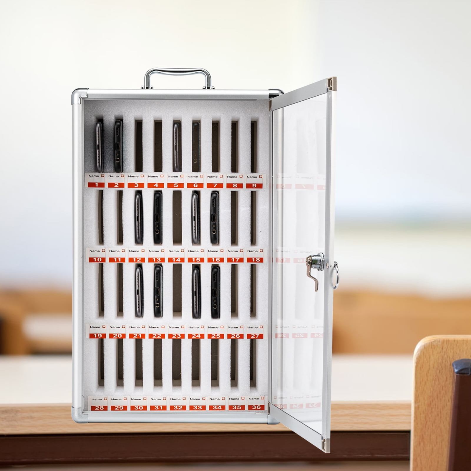 TOOL1SHOoo Portable Cell Phones Storage Cabinet Wall-Mounted with a ...