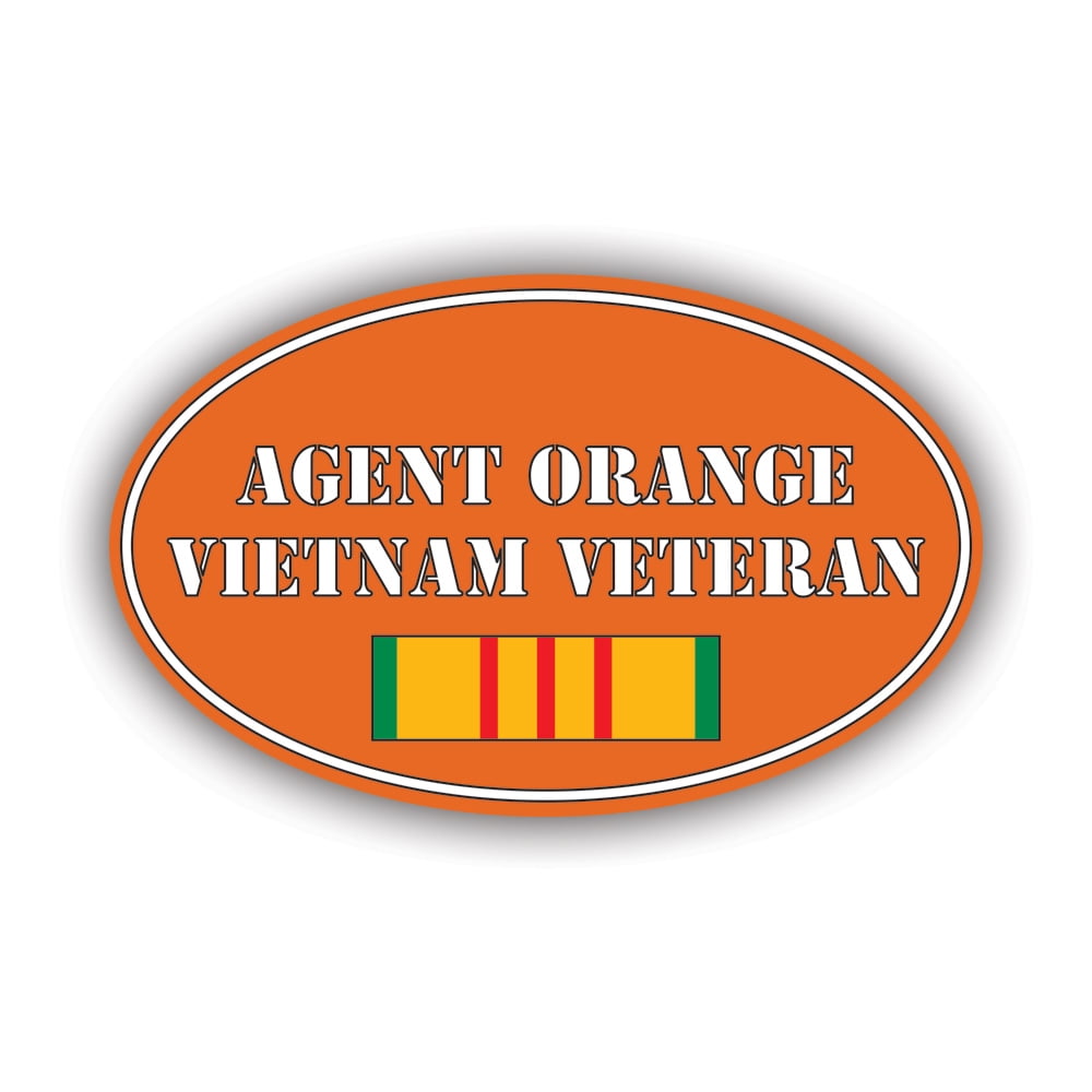 Oval Agent Orange Vietnam Veteran Sticker Decal - Self Adhesive Vinyl ...