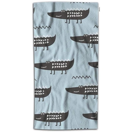 NETSENG Crocodile Hand Towels 30Lx15W Inch Alligator Cute Animal Art ...