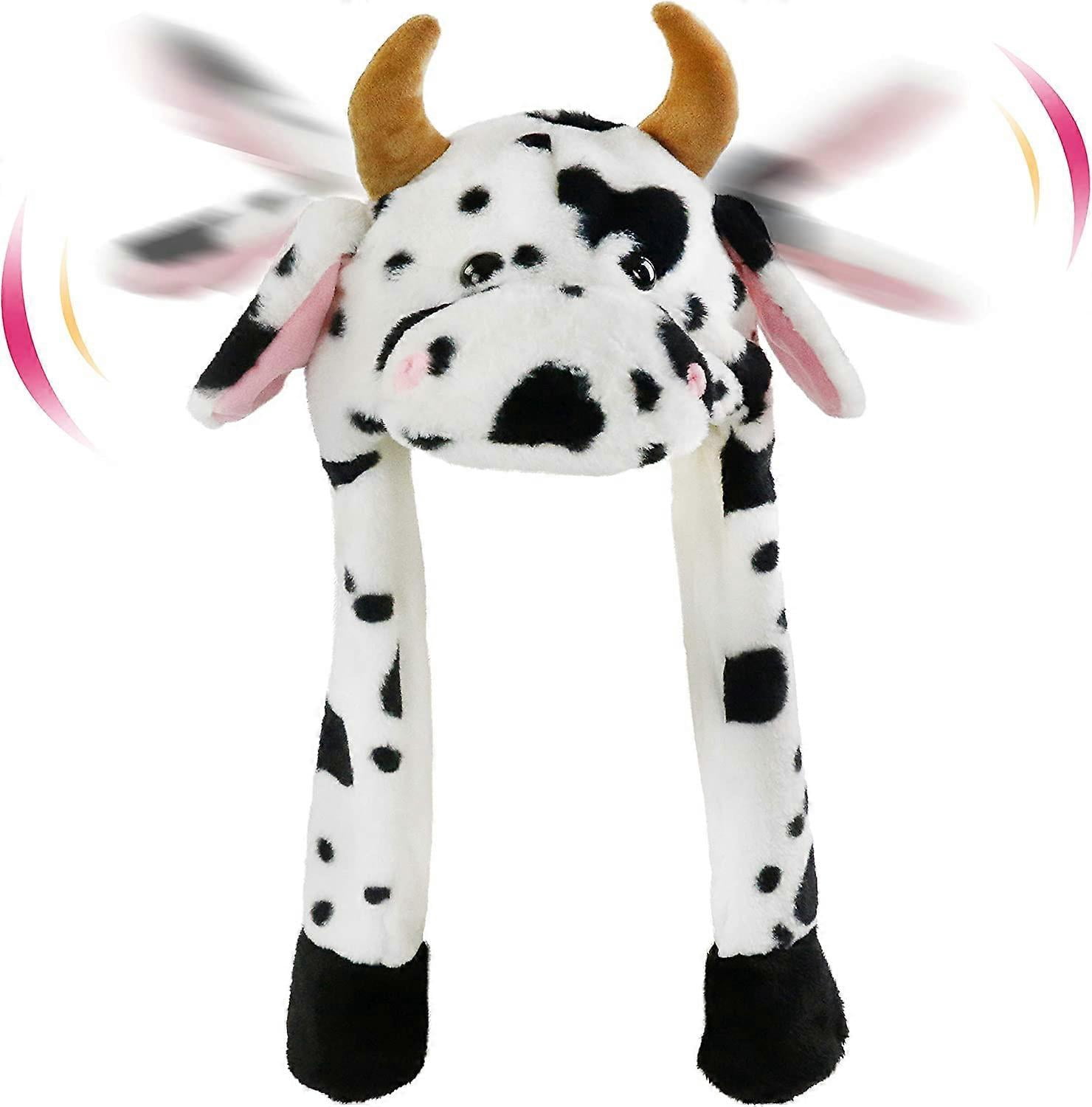 Plush Animal Hat Ear Moving Jumping Hats Funy Interactive Hat | Walmart ...