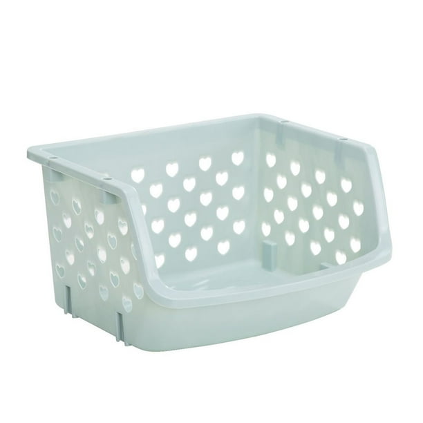Manunclaims Stackable Storage Bin Stacking Stand Plastic Basket Rack ...