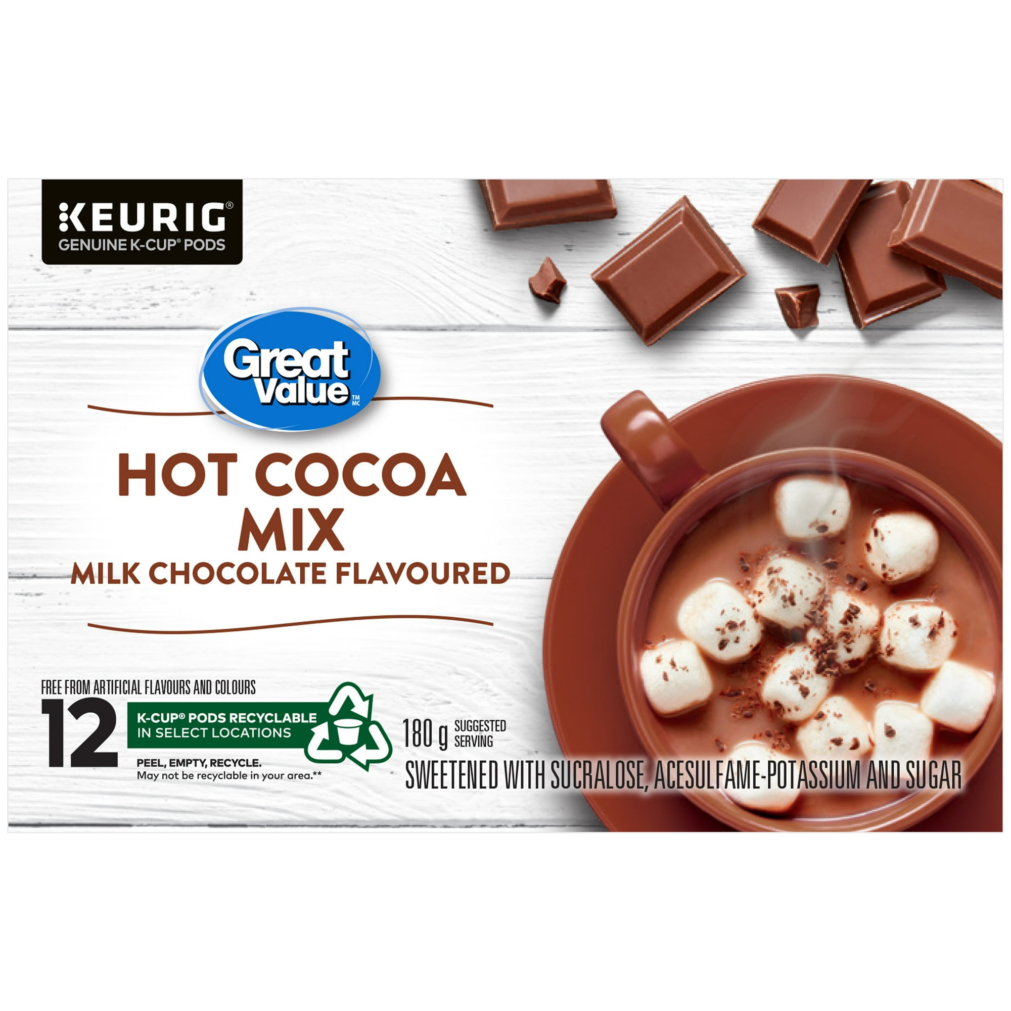 Click here for Great Value Milk Chocolate Flavoured Hot Cocoa Mix... prices