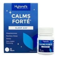 Hyland's Naturals Calms Forte Sleep Aid Tablets, Homeopathic Stress ...