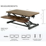 "VIVO Adjustable Height 32"" Desktop Monitor Riser, Dual Desk Converter ...
