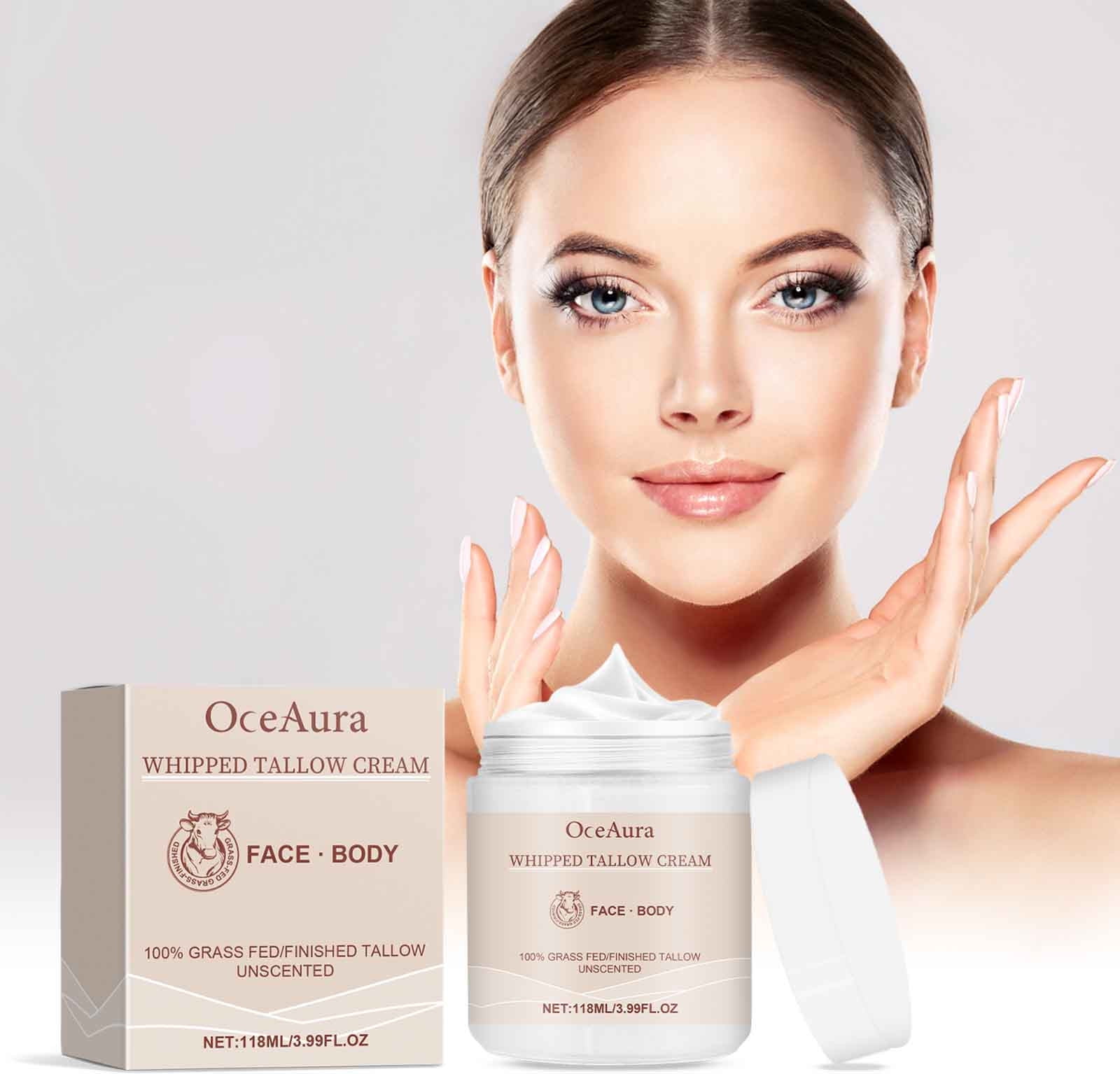 Fiudx Crema de Sebo de Res, Bálsamo Facial Aceite de Almendras Dulces ...