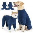 Breathable Fleece Dog Pajamas Full Coverage Four Leg Design Stretchy ...