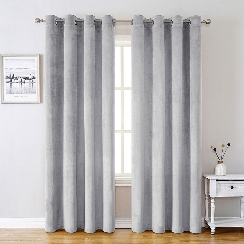 CUH Blackout Velvet Panel Thermal Insulated Luxury Room UV Protection ...