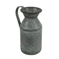 Contemporary Home Living 10.5" Gray Cylindrical Galvanized Milk Jug ...