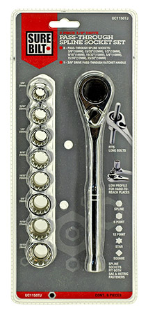 9 - pc. 3/8" Drive Pass-Through Spline Socket Set - Walmart.com