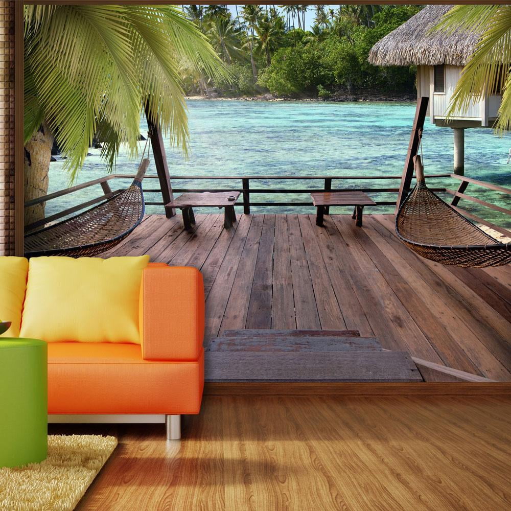 Tiptophomedecor Landscape Wallpaper Wall Mural - Summer Rest - Walmart.com