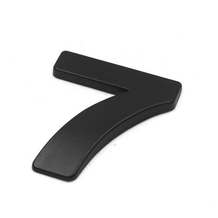 Black Metal Number 7 Pattern 3D Decal Badge Emblem Sticker for Car ...