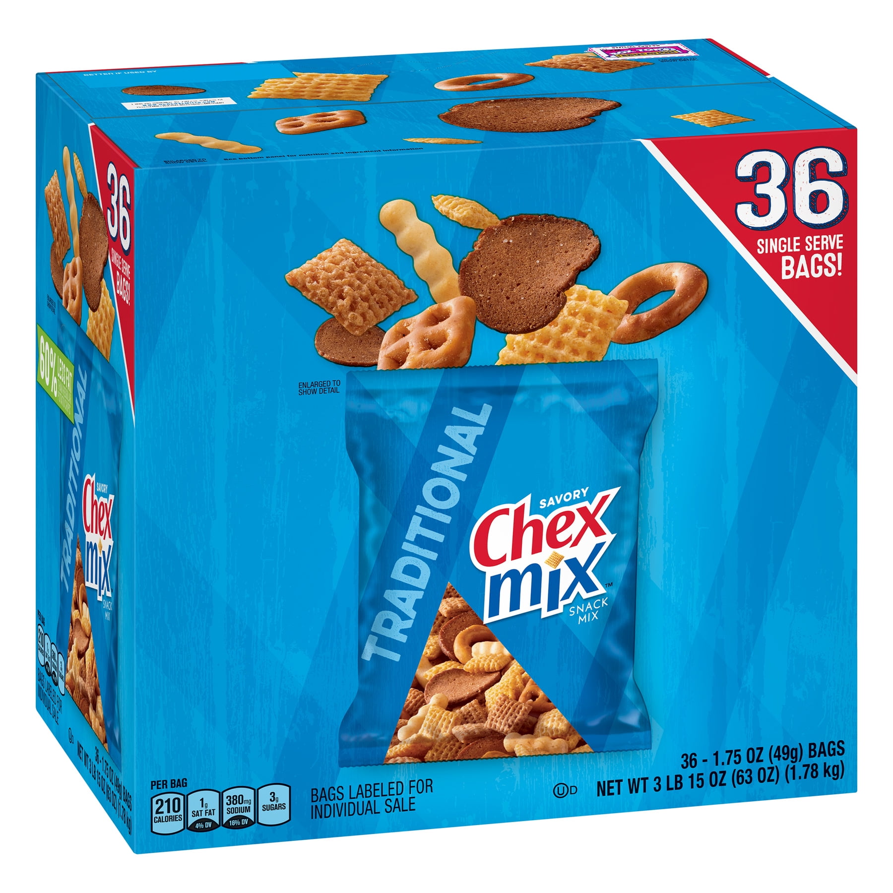 Chex Mix? Savory Traditional Snack Mix - Walmart.com