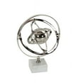 Decmode Traditional 15 X 12 Inch Aluminum Armillary Sphere With Ceramic ...