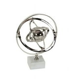 Decmode Traditional 15 X 12 Inch Aluminum Armillary Sphere With Ceramic ...