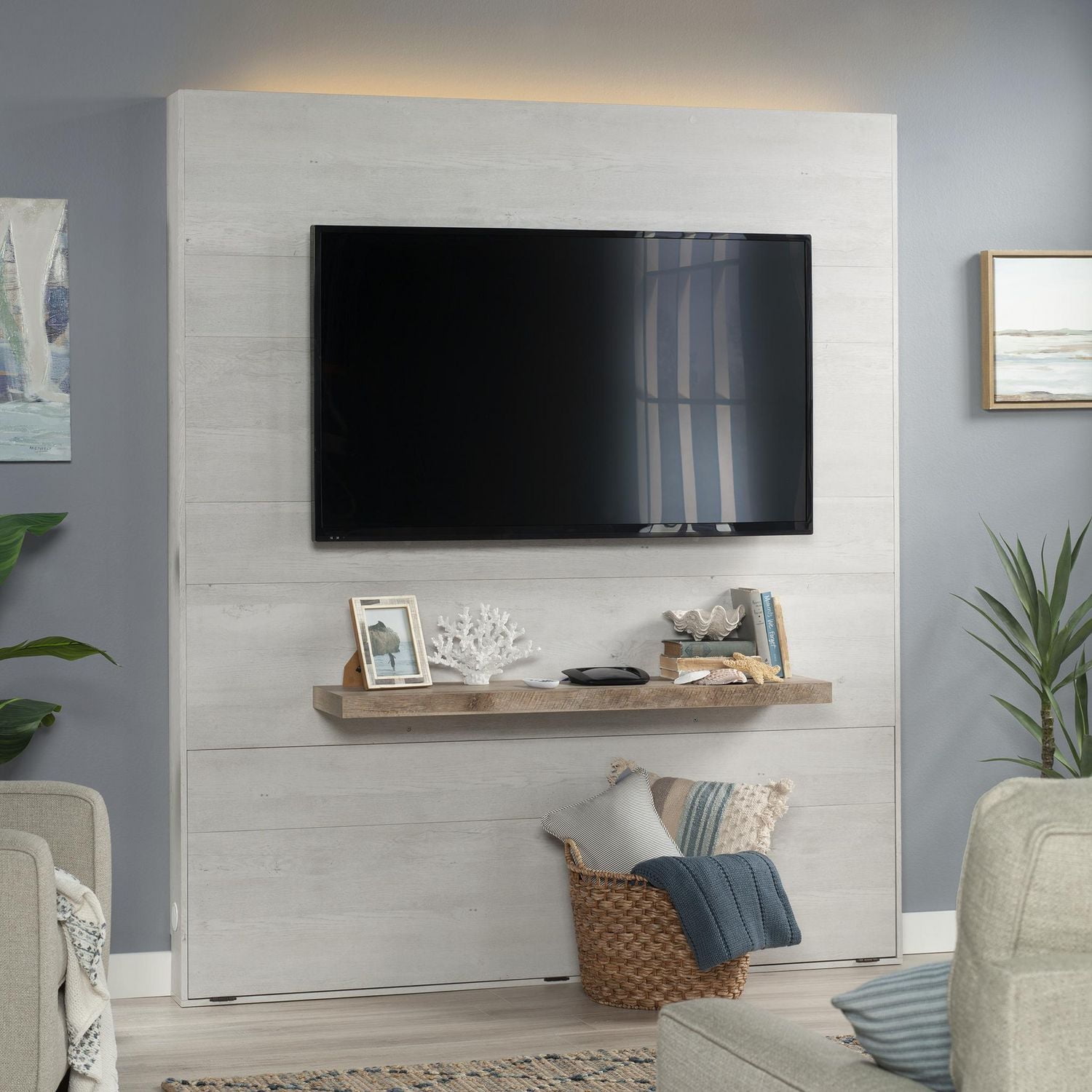 Click here for Sauder Cannery Bridge Entertainment Wall For Tvs U... prices