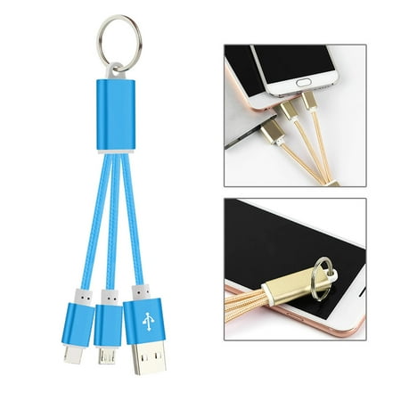 NEW Keychain Nylon Micro Data Wire USB Data Cable Portable Charging ...