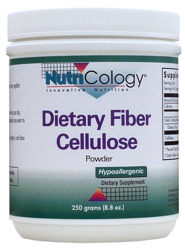 Dietary Fiber Cellulose Nutricology 250 g Powder - Walmart.com