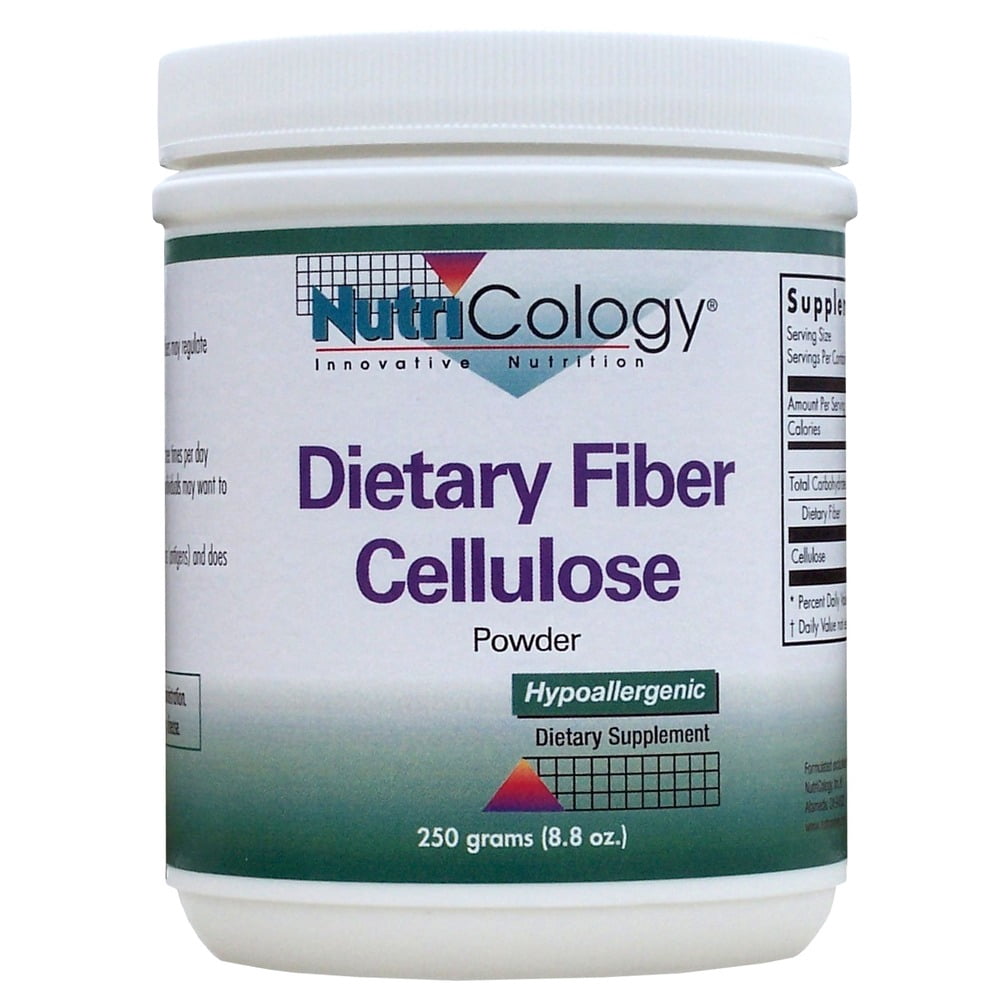 Dietary Fiber Cellulose Nutricology 250 g Powder - Walmart.com ...