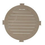 22"W x 22"H x 1 1/4"P, Round Gable Vent with Keystones, Functional ...