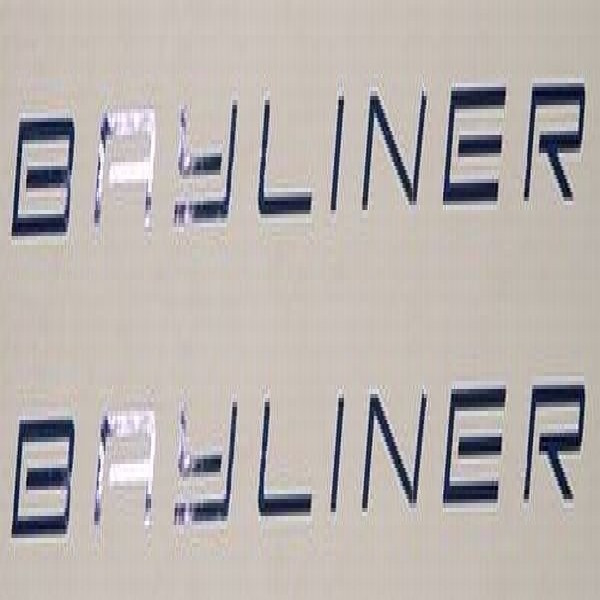 Bayliner Boat Logo Decal Sticker | 29 x 1 3/4 Inch (Pair) - Walmart.com