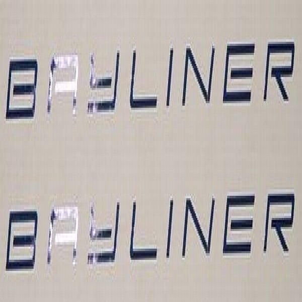 Bayliner Boat Logo Decal Sticker | 29 x 1 3/4 Inch (Pair) - Walmart.com