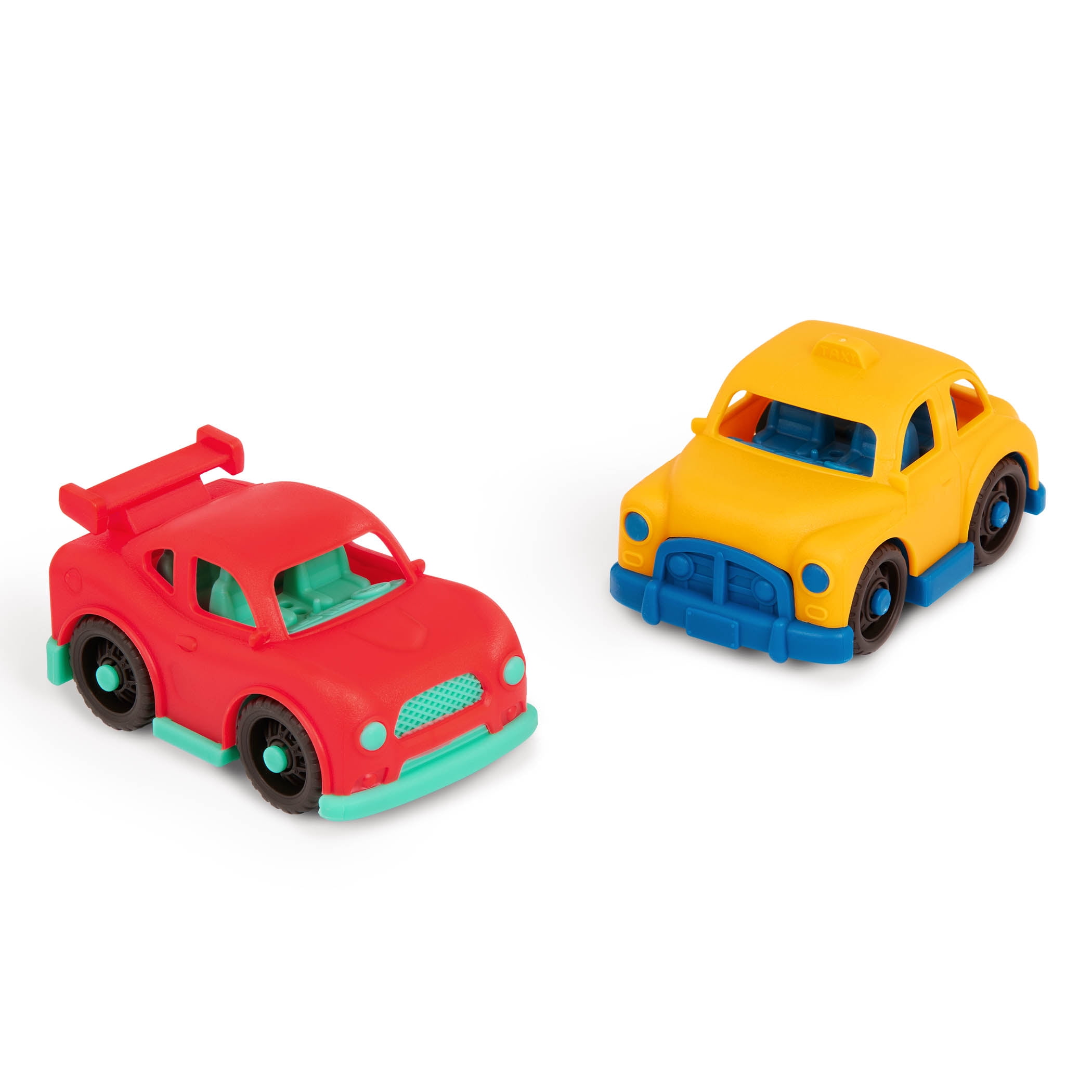 Battat Mini Riders 4-Pack Pick-Up Truck Sports Car Taxi Battat Mini Riders 4-Pack Pick-Up Truck Sports Car Taxi