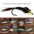6pcs Pheasant Tail Fly Baits With Strong Barbed Hook Suitable For ...