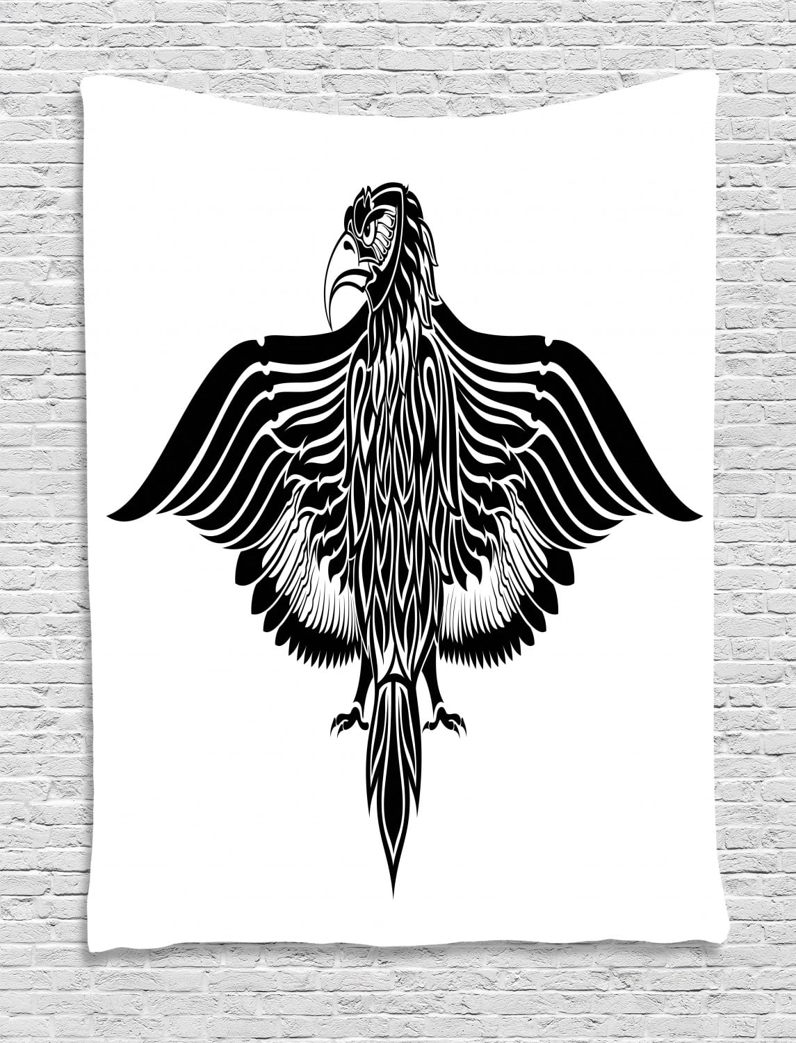 Eagle Tapestry, Traditional Motif Heraldic Design Inspirations Monotone ...