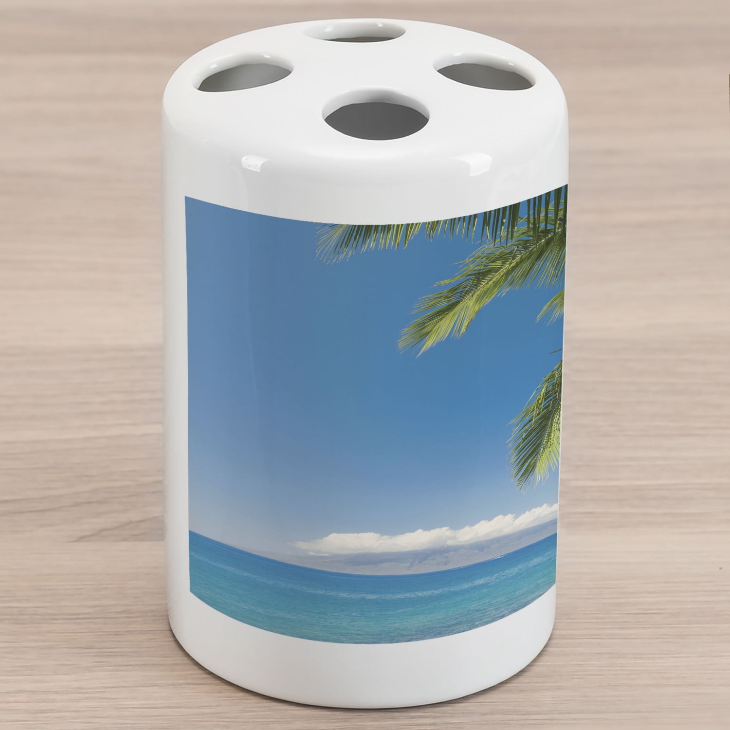 Nautical Ceramic Toothbrush Holder, Large Cruise Ship Heads to Tropical ...