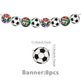 9Pcs Soccer Party Supplies Set, Includes Plates Cups Napkins Tablecloth ...