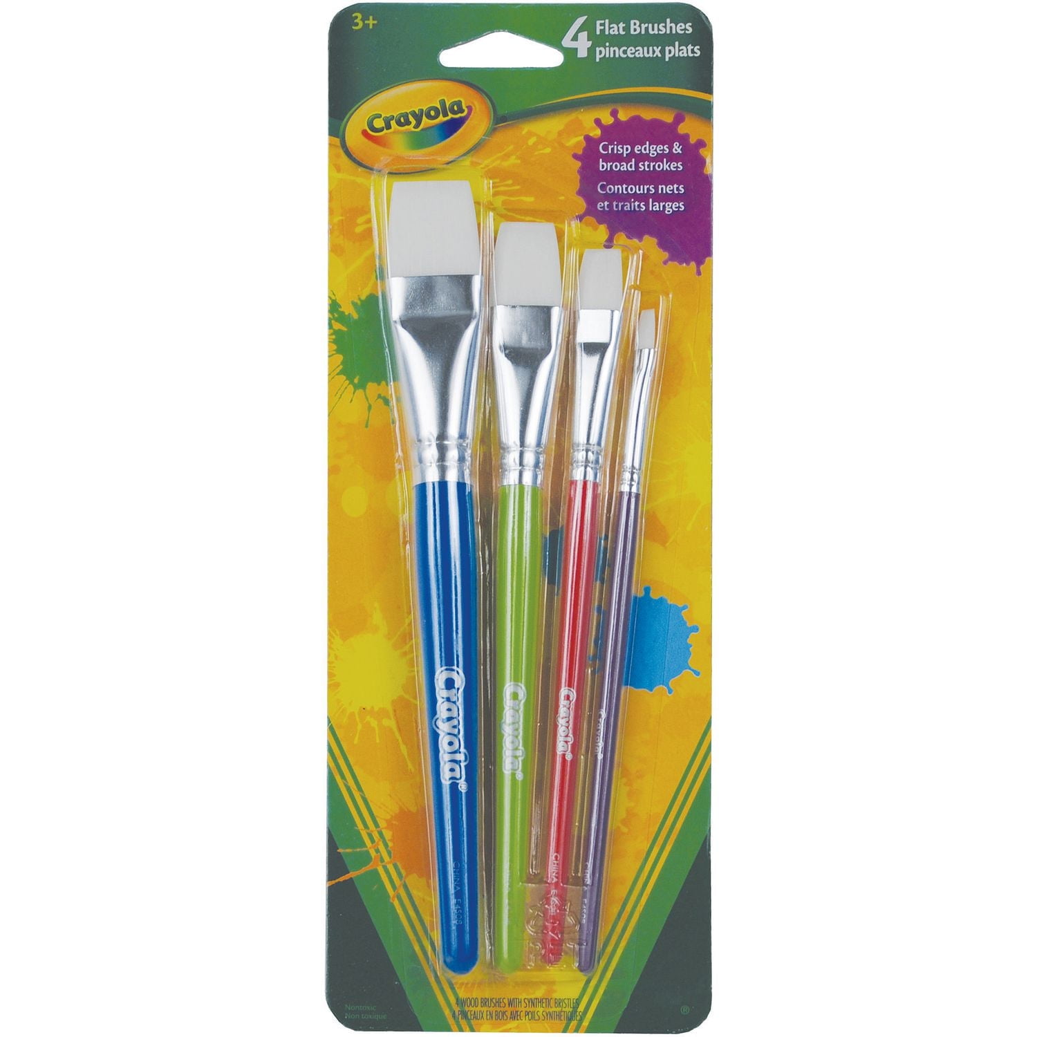 Click here for Crayola Flat Brush Set - 4 Ct prices
