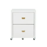 Linon Peggy 2-Drawer File Cabinet, White - Walmart.com