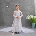 11Pcs Luxury Princess Dress Costumes with Shining Long Cape Girls ...