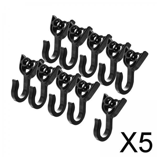 DYNWAVECA 5x 10Pieces Camping Outdoor Clips , , Indoor, Tent, Pole ...