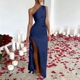 asdoklhq Cocktail Dresses Elegant Dresses Ladies Summer CasualShoulder ...