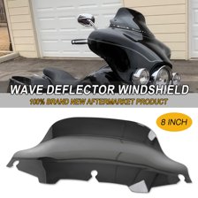 Emgo Villain Mini Cafe Black Fairing Windshield 5.75" Headlight Opening ...