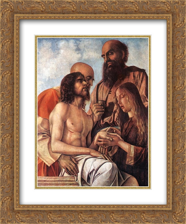 Giovanni Bellini 2x Matted 20x24 Gold Ornate Framed Art Print 'Pieta ...