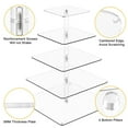 5 Tier Acrylic Cupcake Stand with LED Lights for Wedding Cake Dessert ...