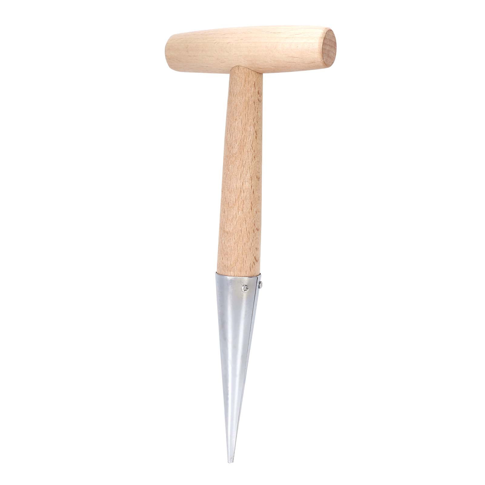 FAGINEY Garden Soil Dibber Hand-Held T-Shape Planting Seedling Planter ...